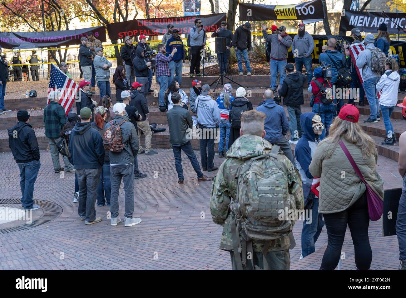 Proud boys portland rally hi-res stock photography and images - Alamy