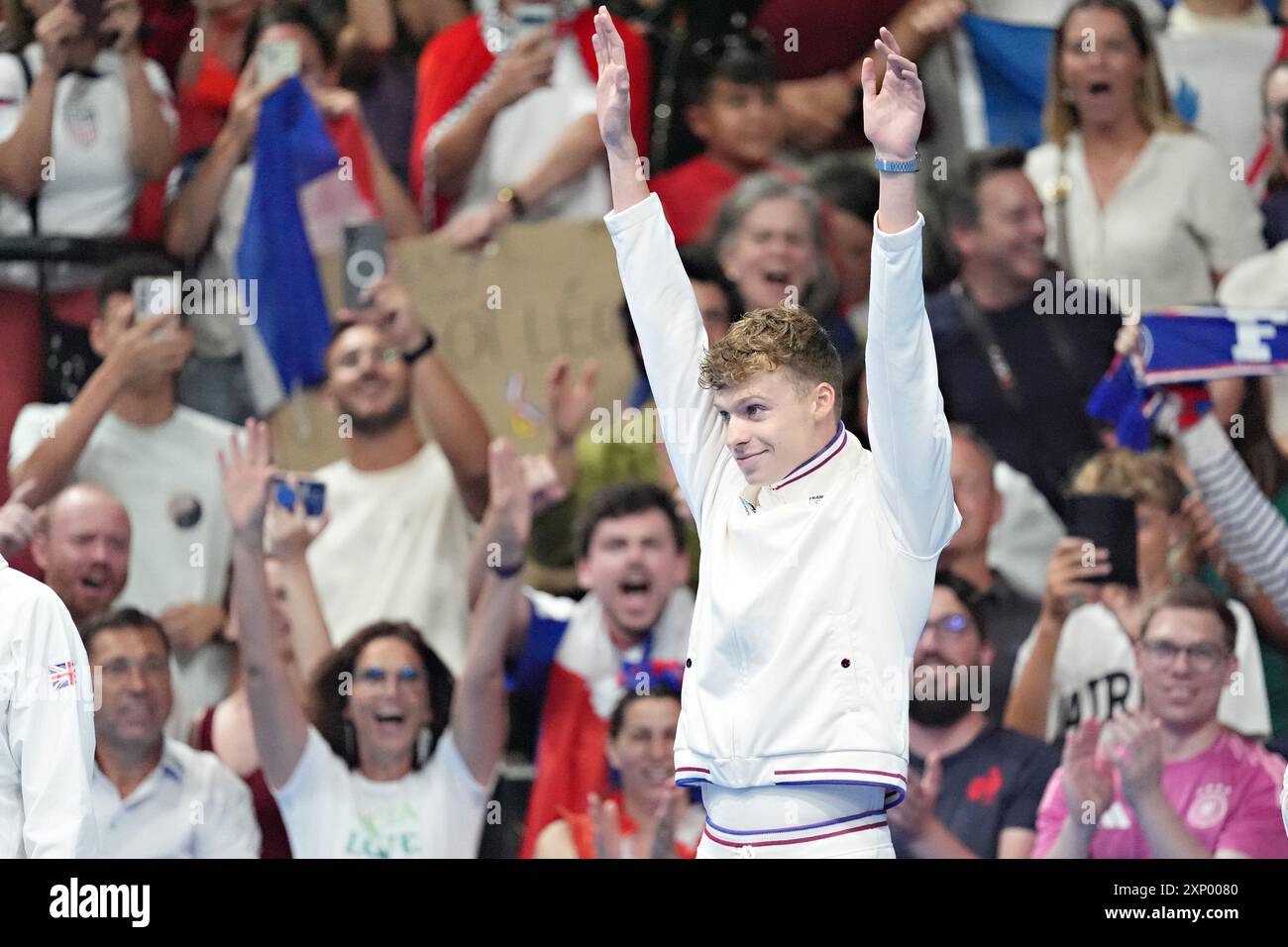 Leon marchand gold medals hi-res stock photography and images - Alamy