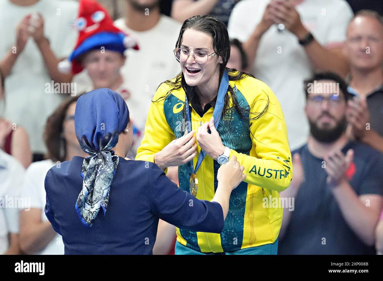 Paris, France. 02nd Aug, 2024. Women's 200m Backstroke gold medal ...