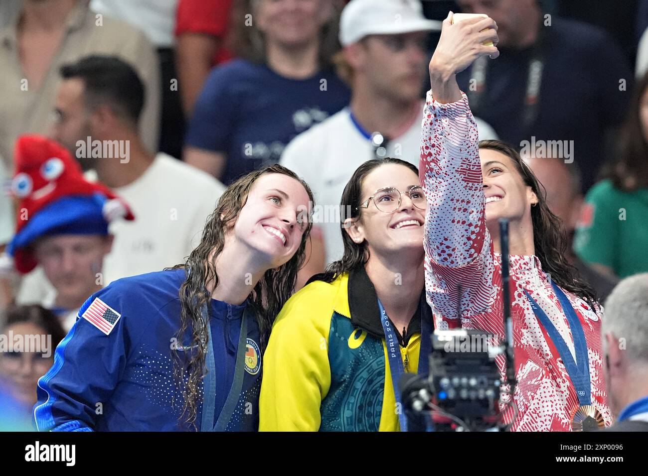Paris, France. 02nd Aug, 2024. Women's 200m Backstroke gold medalist ...