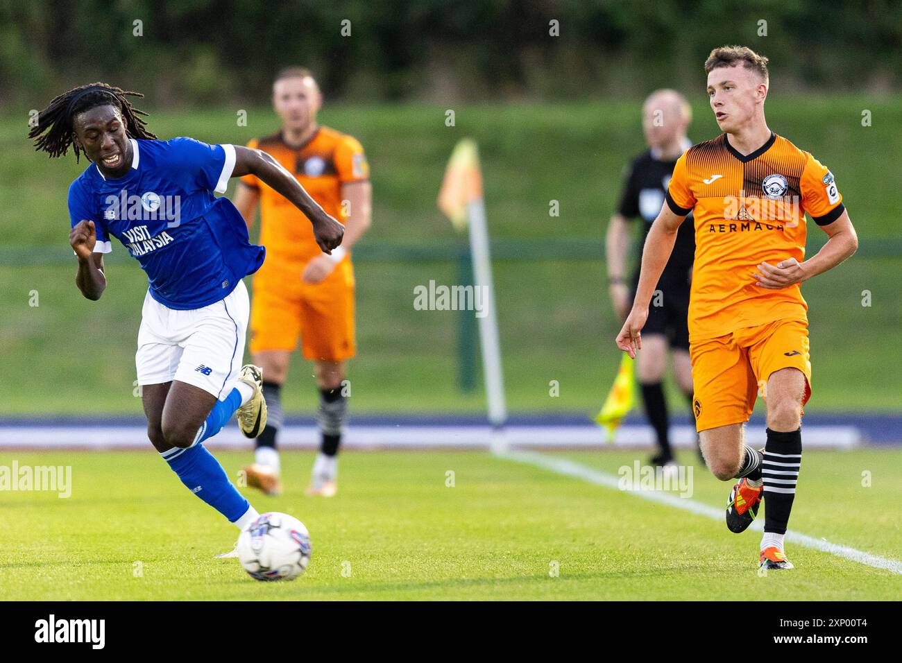Cardiff, UK. 02nd Aug, 2024. Cardiff City v Pontypridd United in the ...