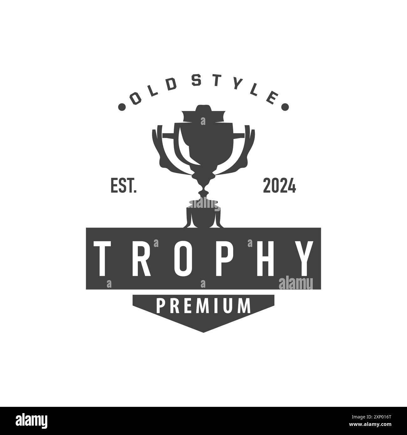 Trophy Logo, Sports Tournament Championship Cup Design. Minimalist ...