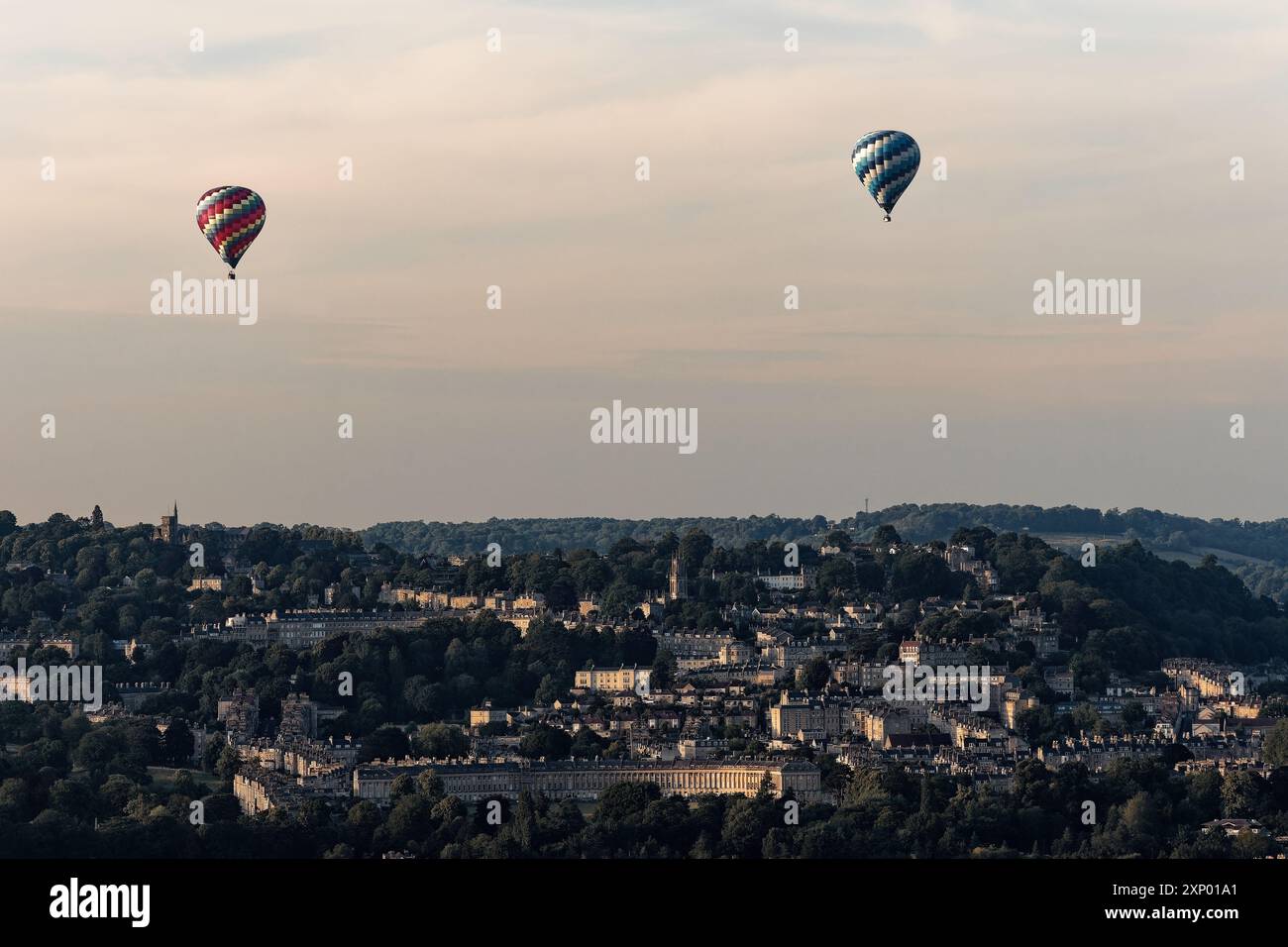 Hot Air Balloons over Bath Stock Photo - Alamy