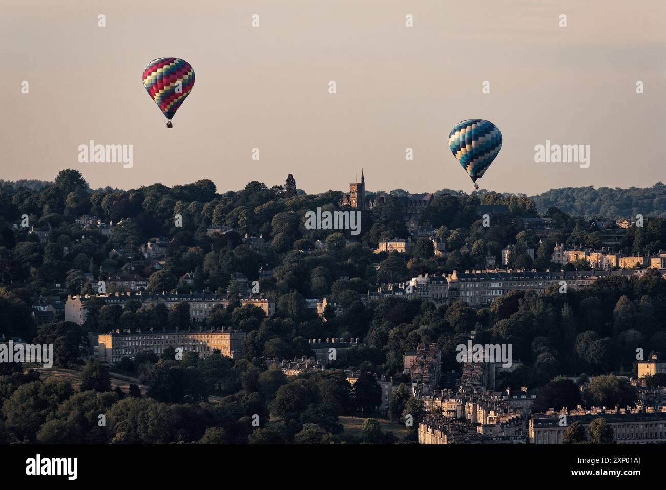 Hot Air Balloons over Bath Stock Photo - Alamy