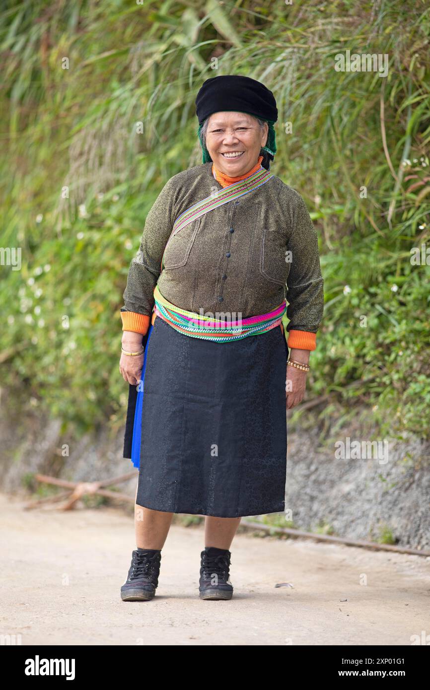 Vietnamese woman, 69 years old, from the Hmong minority in everyday ...