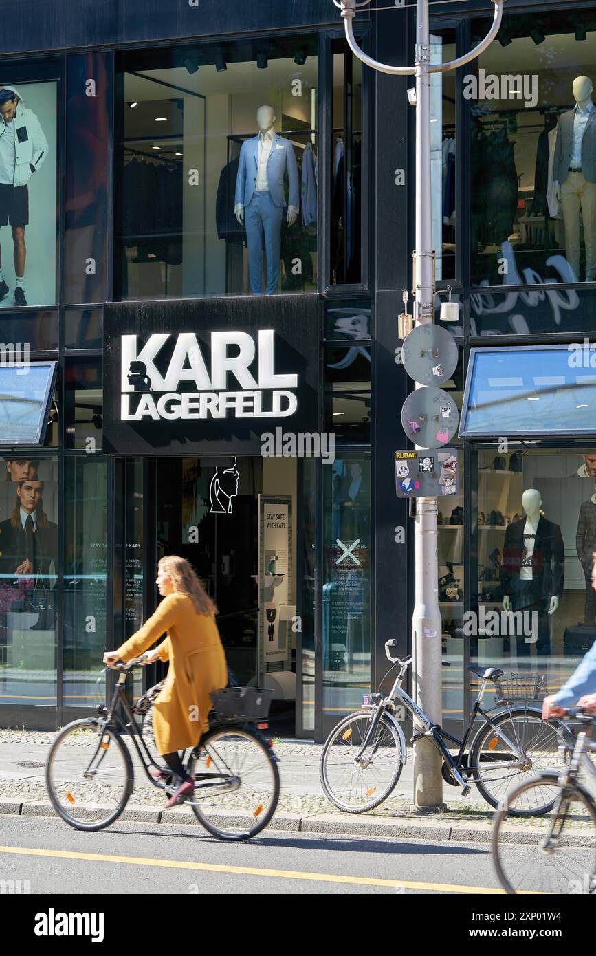 Shop of the fashion brand Karl Lagerfeld in Friedrichstra Stock Photo ...