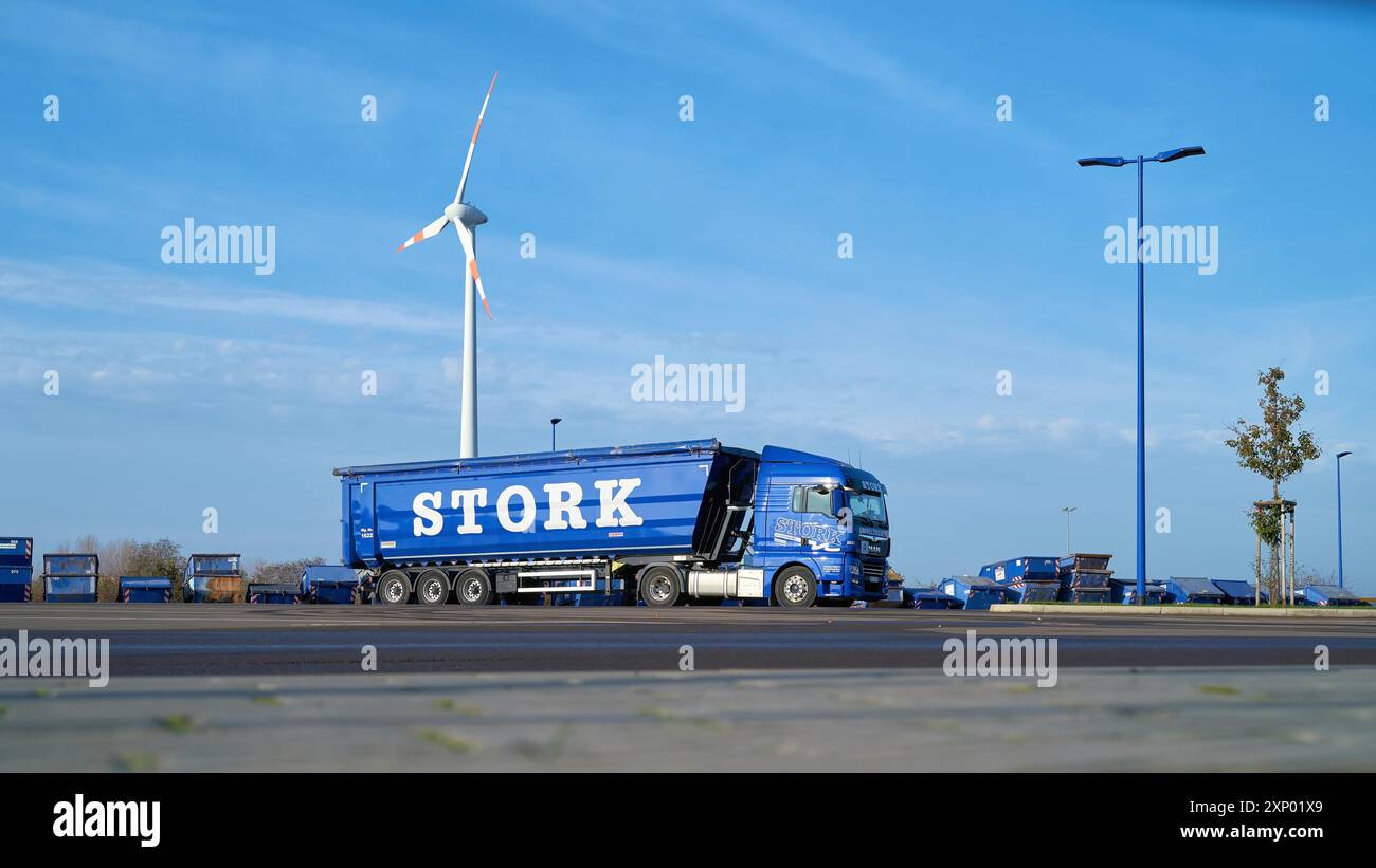 Stork Umweltdienste car park in the Rothensee industrial estate in ...