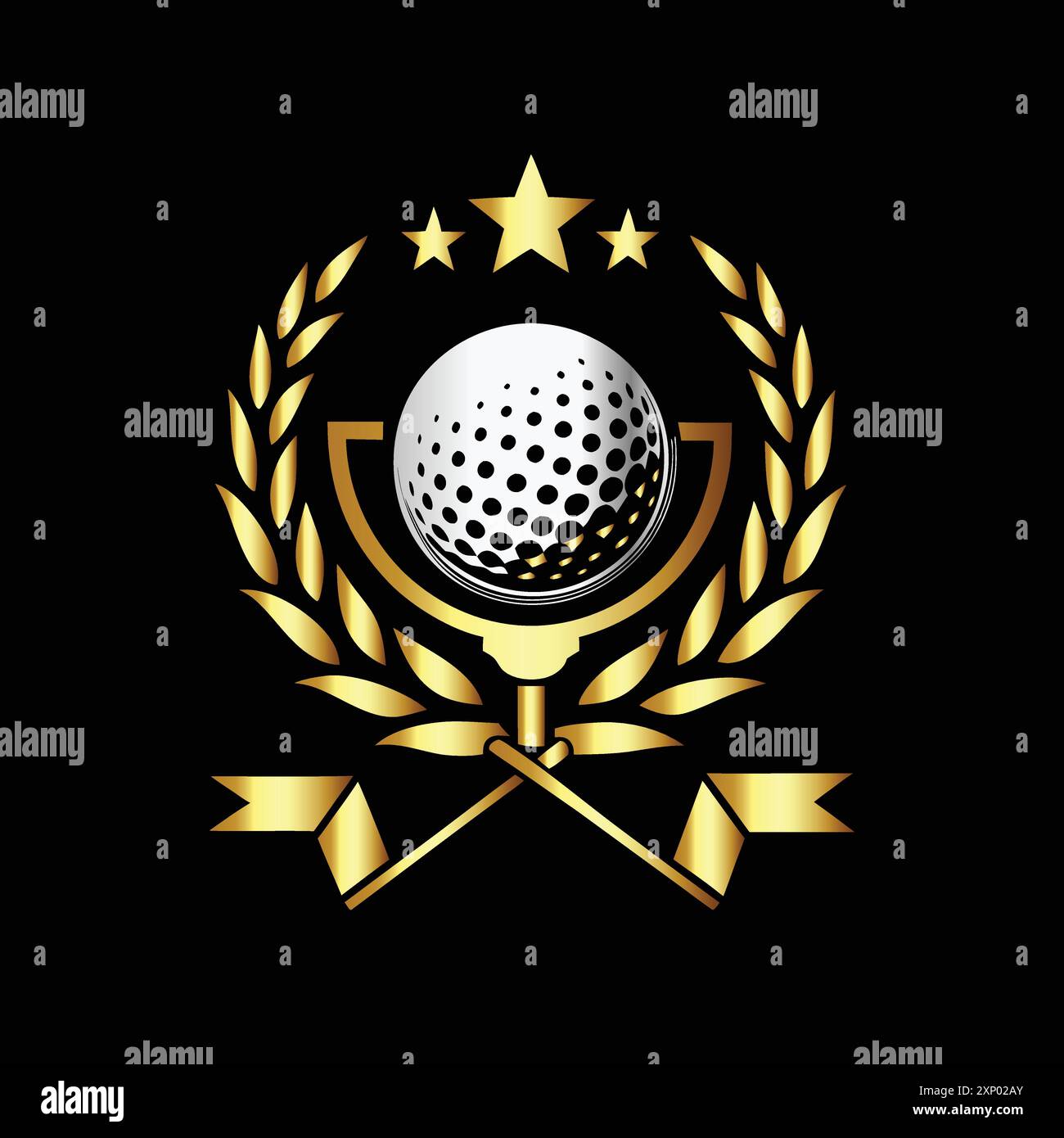 Golf clubs ball vector Stock Vector Images - Alamy
