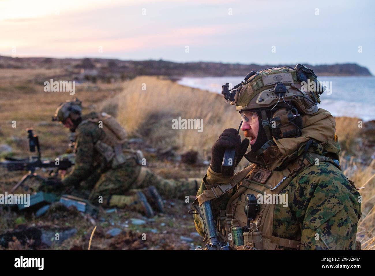U.S. Marine Corps Sgt. Ethan Williams, a machine gun squad leader with ...