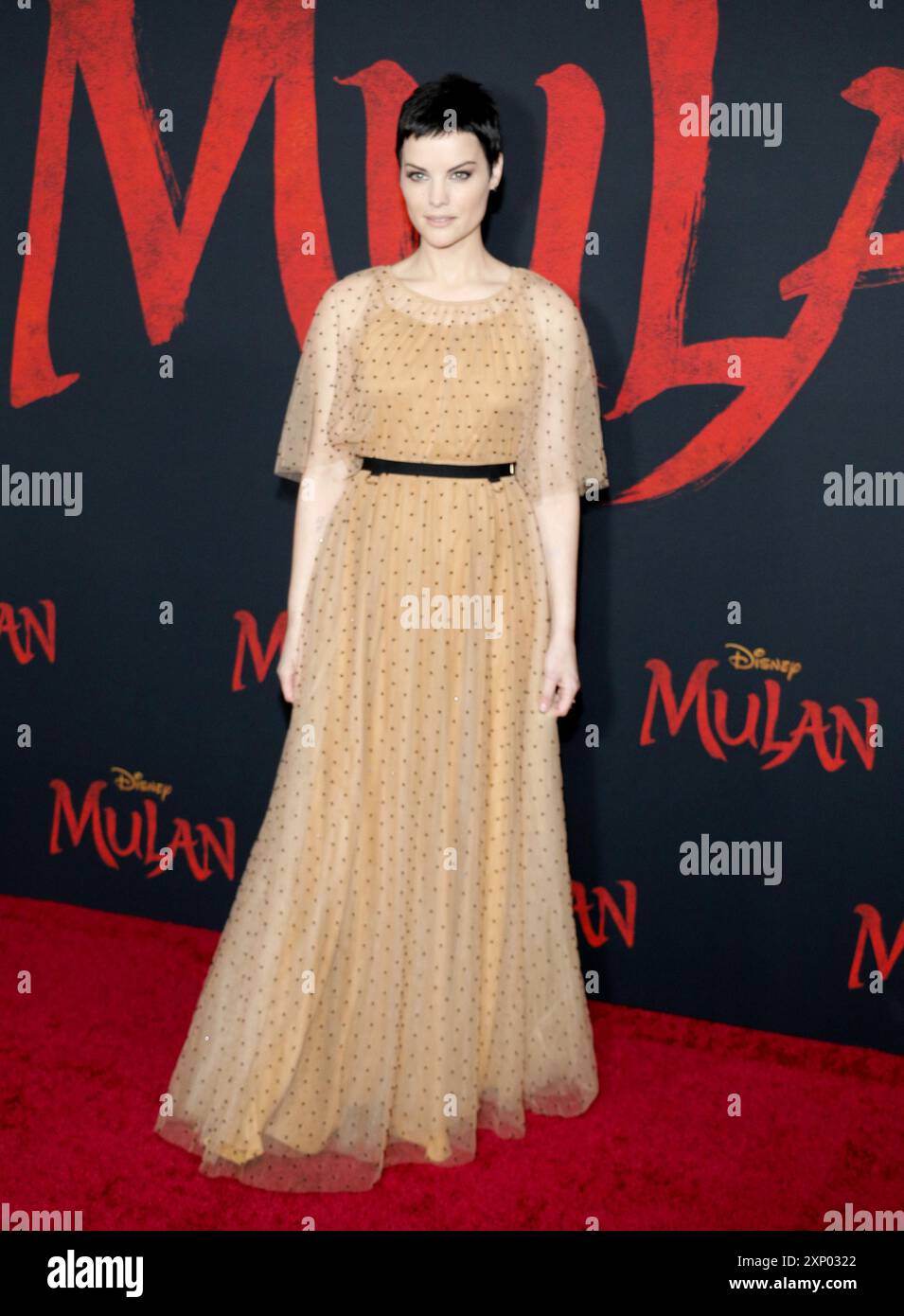Jaimie Alexander at the World premiere of Disney's 'Mulan' held at the ...