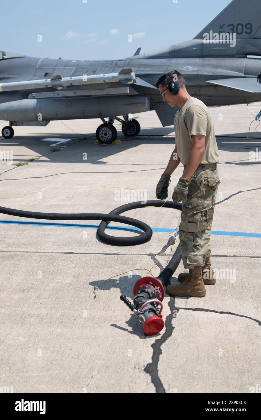 U.S. Air Force Tech. Sgt. James Miller, 177th Logistic Readiness ...