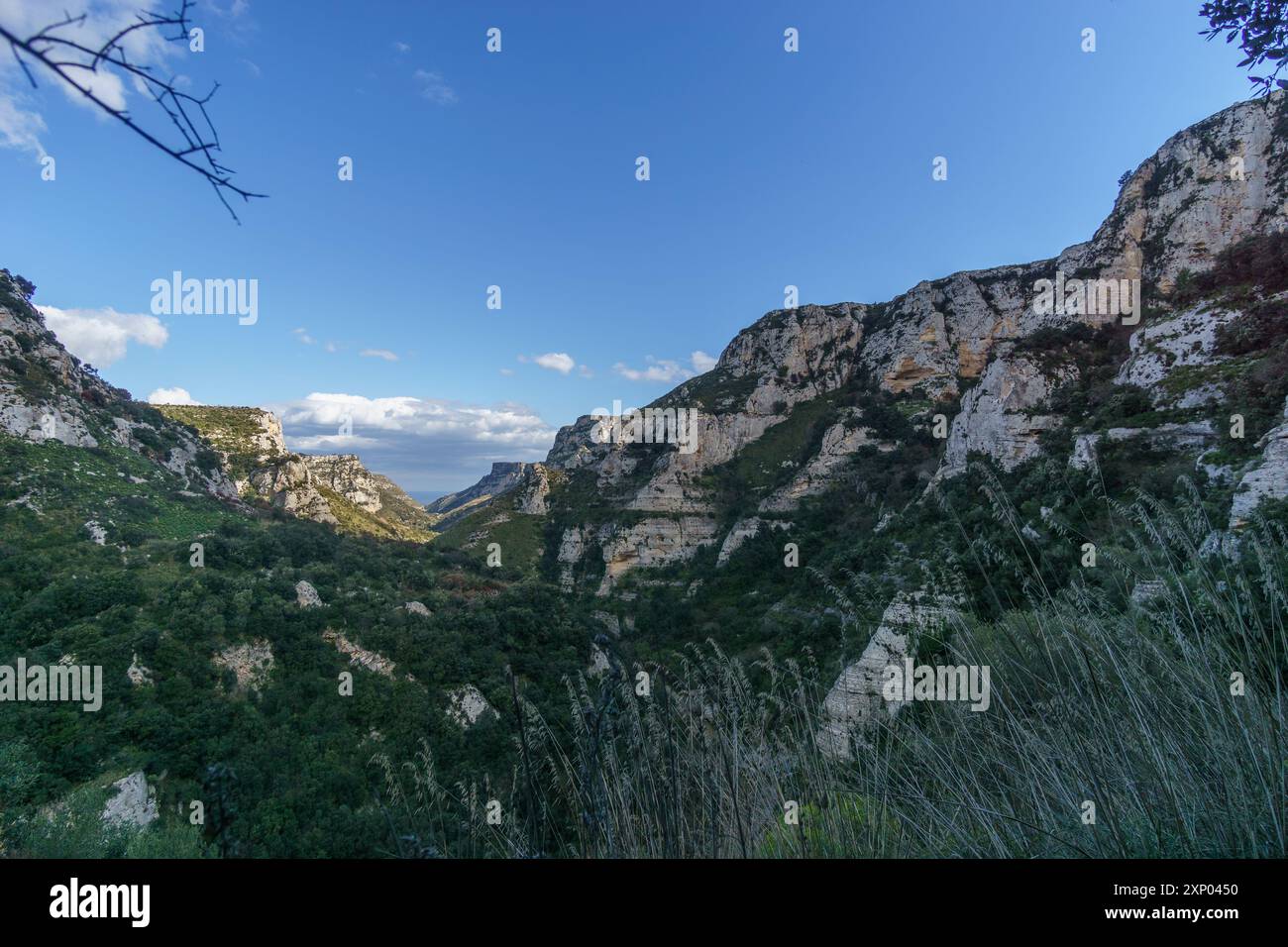 Beautiful canyon at Oriented Nature Reserve Cavagrande del Cassibile ...