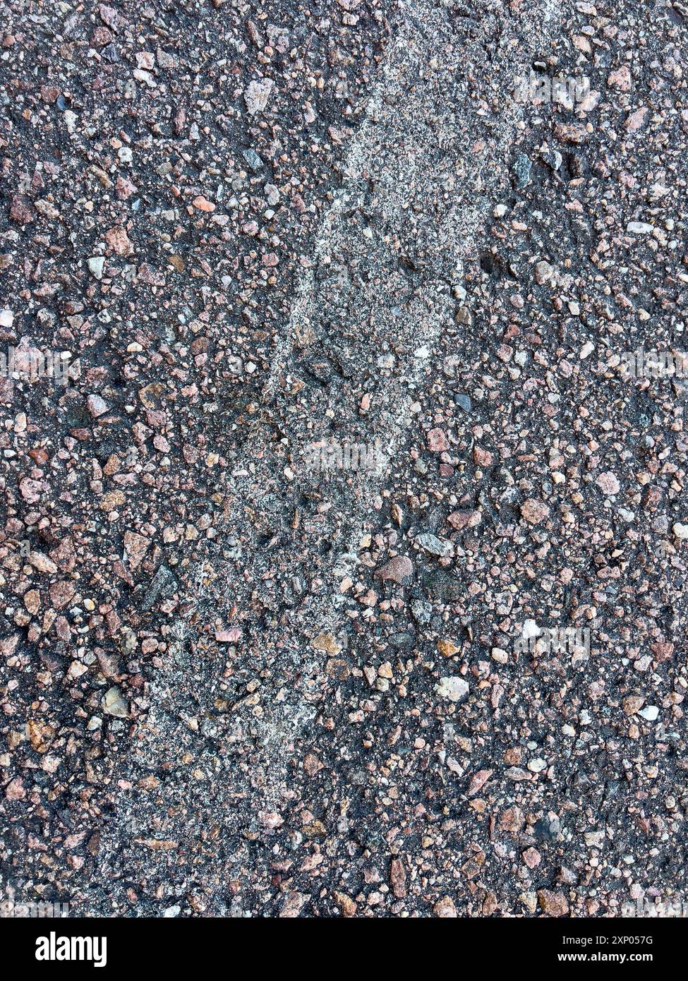 Asphalt Road with Faded White Line Marking Stock Photo - Alamy