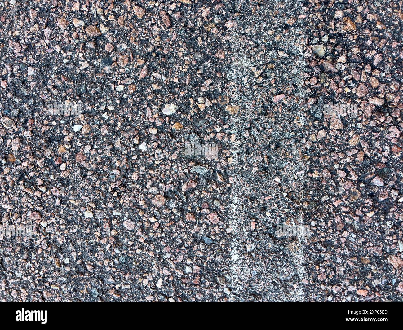 Asphalt Road with Faded White Line Marking Stock Photo - Alamy