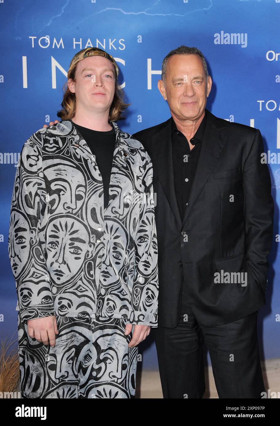 Caleb Landry Jones and Tom Hanks at the Apple Original Films' premiere ...