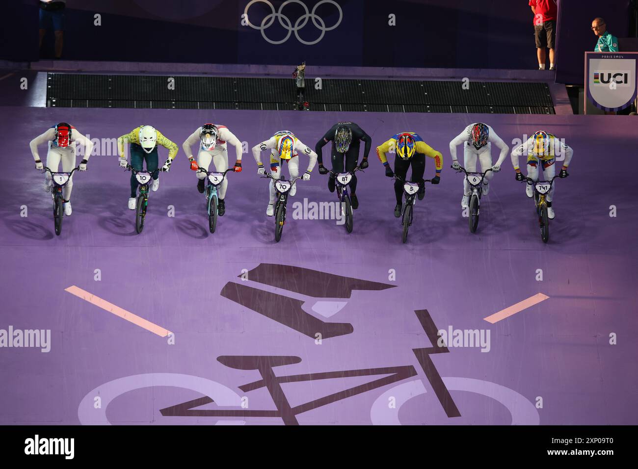 PARIS, FRANCE. 2nd Aug, 2024. Action from the Men’s Semi-Final heats on ...