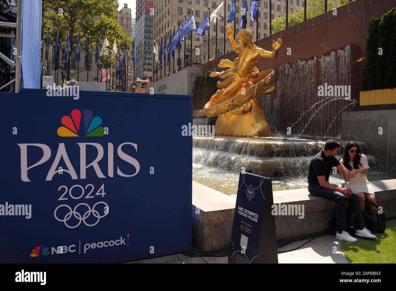 Nbc olympics viewing village hi-res stock photography and images - Alamy