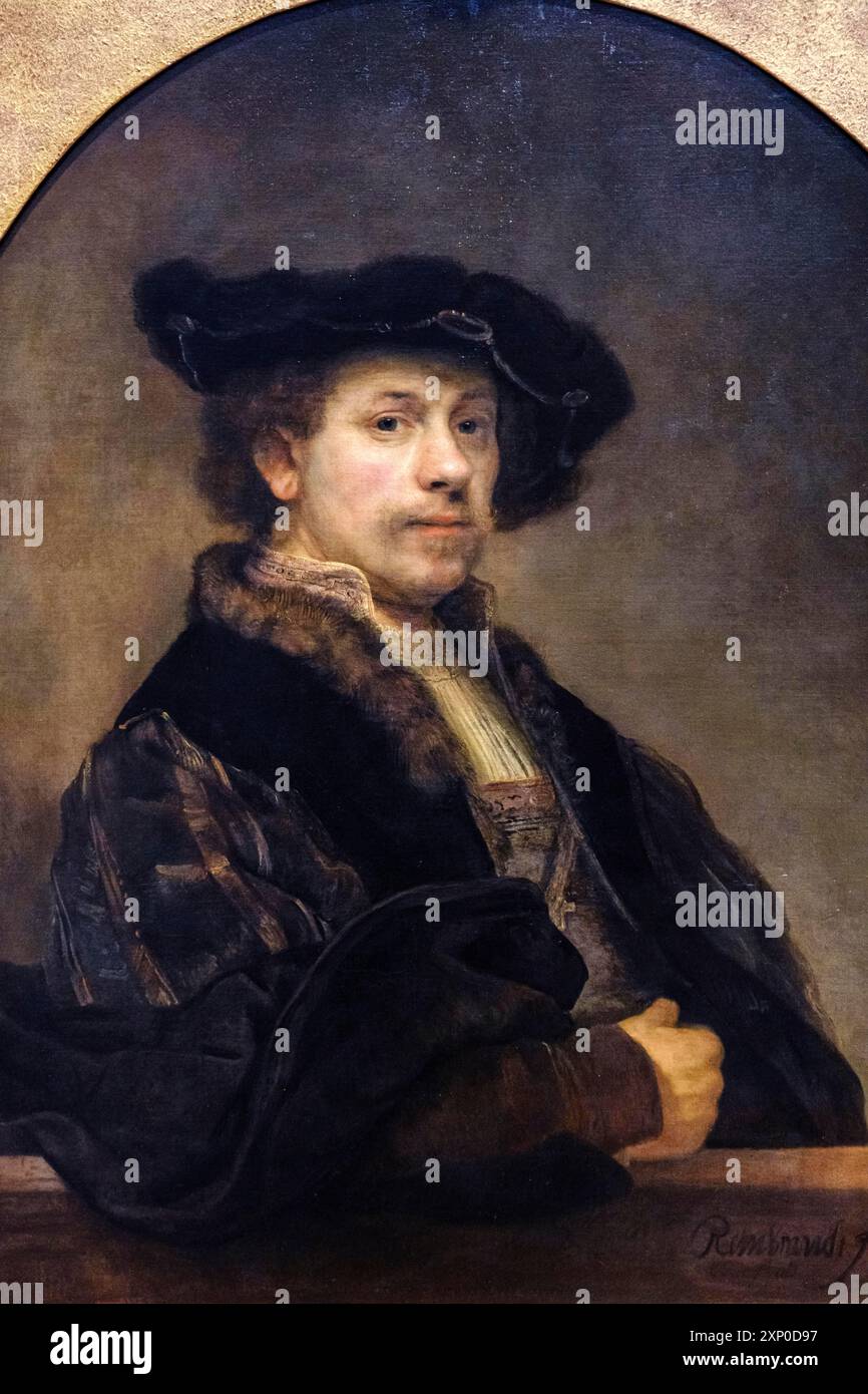 Rembrandt, Self Portrait at the Age of 34, 1640, oil on canvas ...