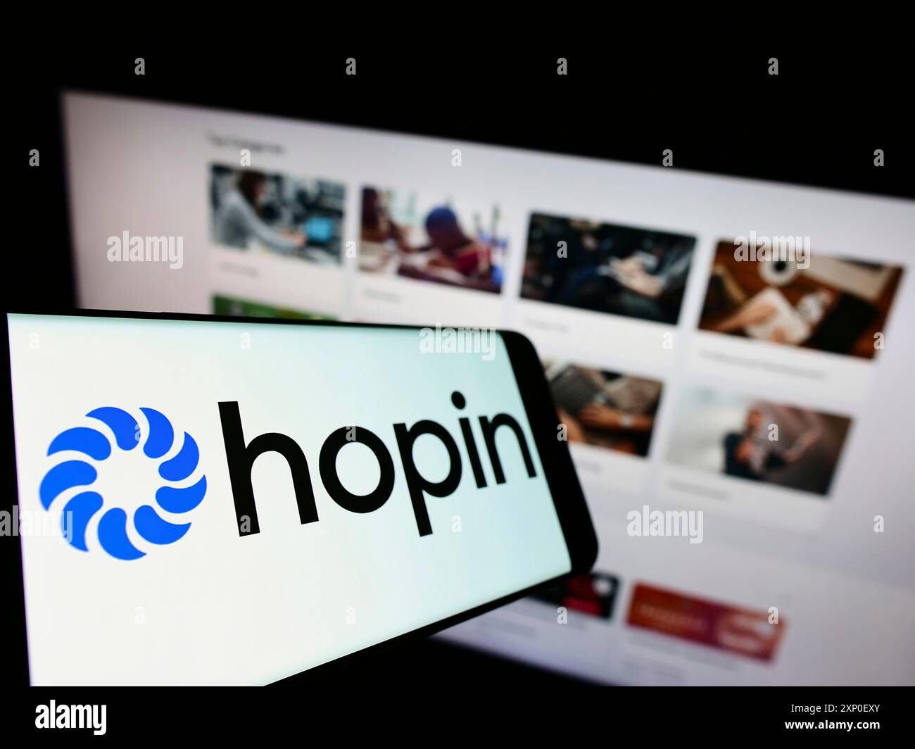 Stuttgart, Germany, 03-29-2022: Cellphone with logo of British event ...