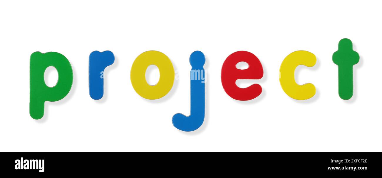 project word in magnetic letters Stock Photo - Alamy