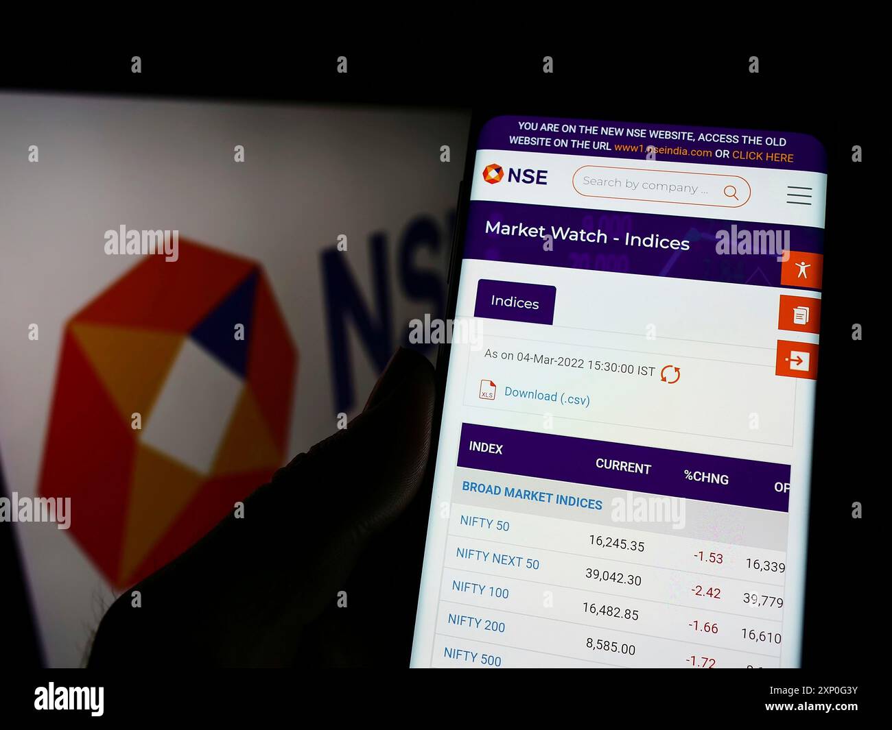 Stuttgart, Germany, 03-05-2022: Person holding smartphone with website ...