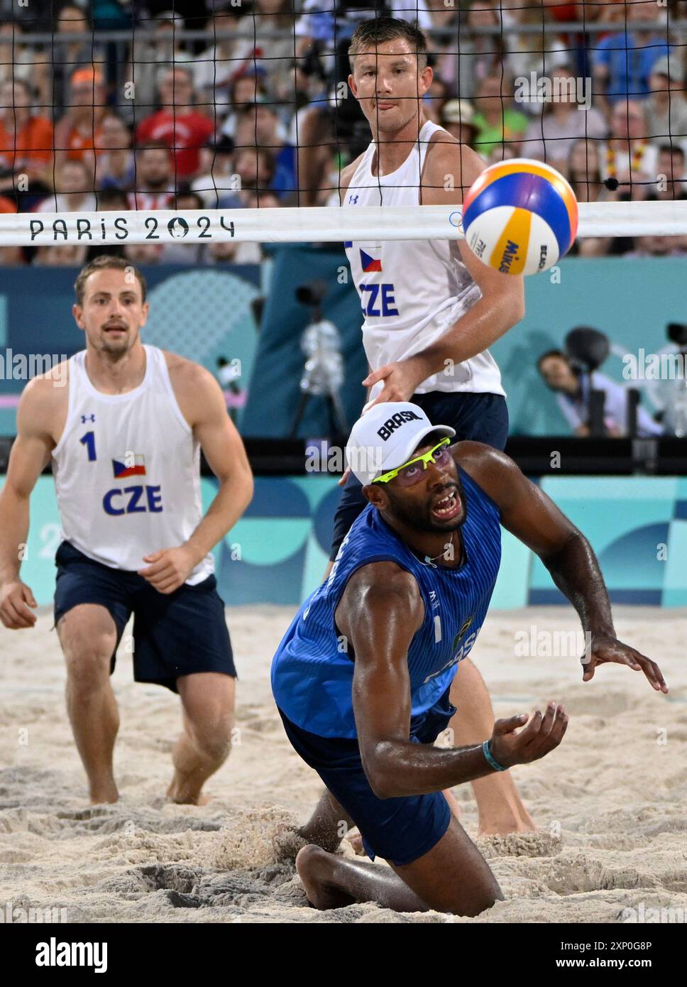 PARIS - FRANCE, August 2, 2024 Paris Olympic Games, beach volleyball ...