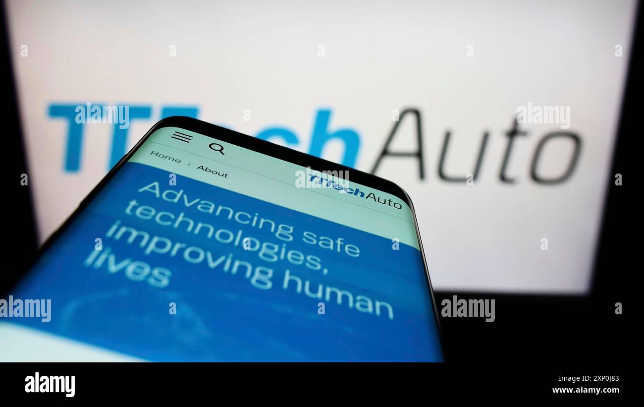 Stuttgart, Germany, 02-04-2022: Smartphone with webpage of Austrian ...