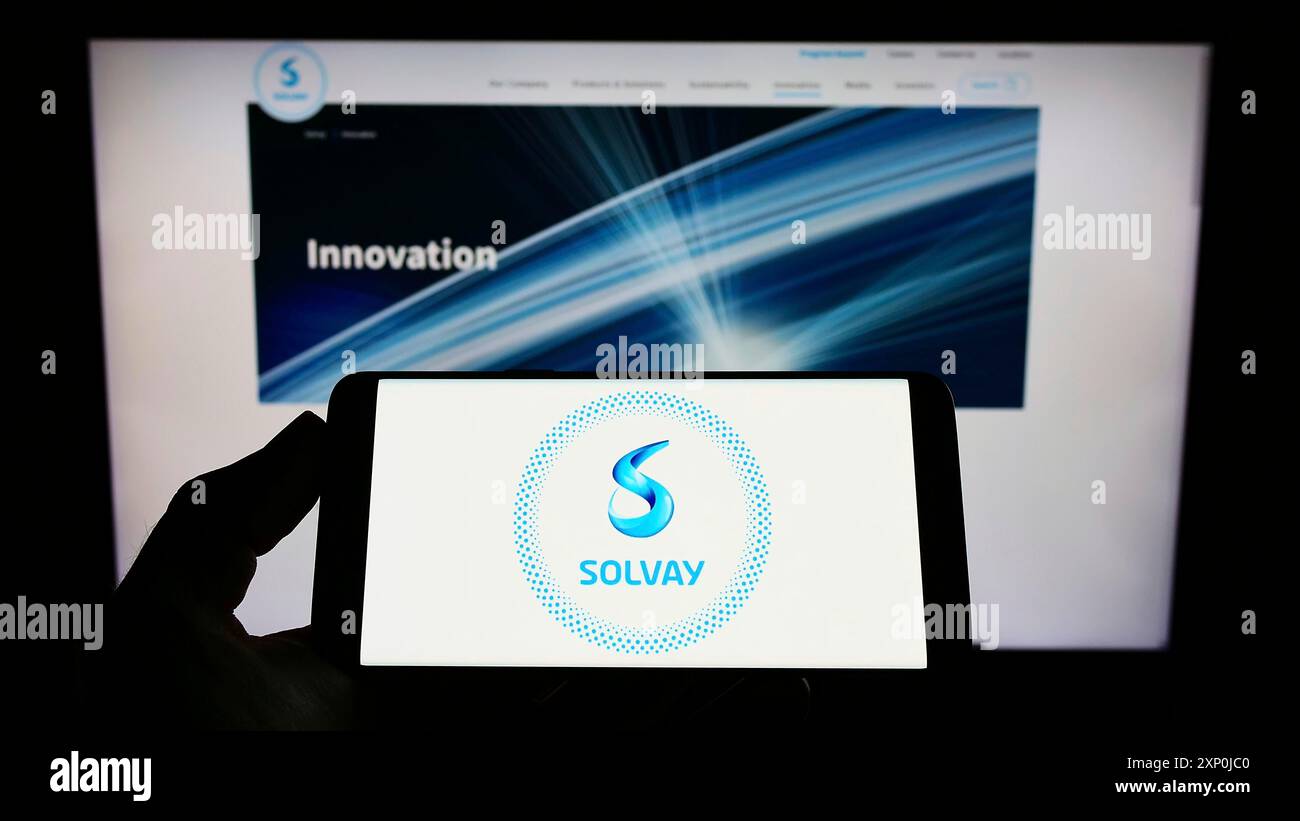 Solvay logo hi-res stock photography and images - Alamy