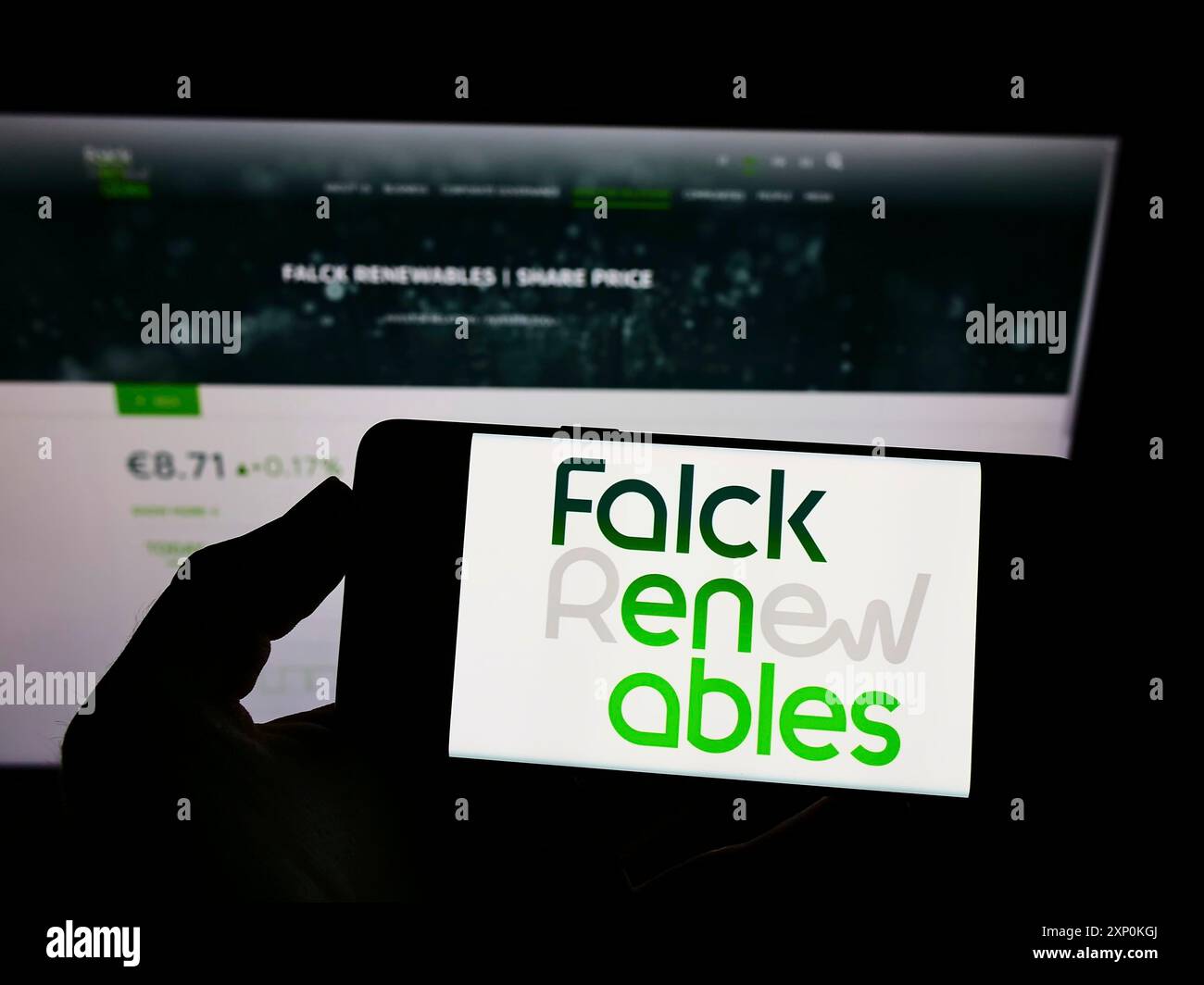 Stuttgart, Germany, 01-16-2022: Person holding mobile phone with logo ...