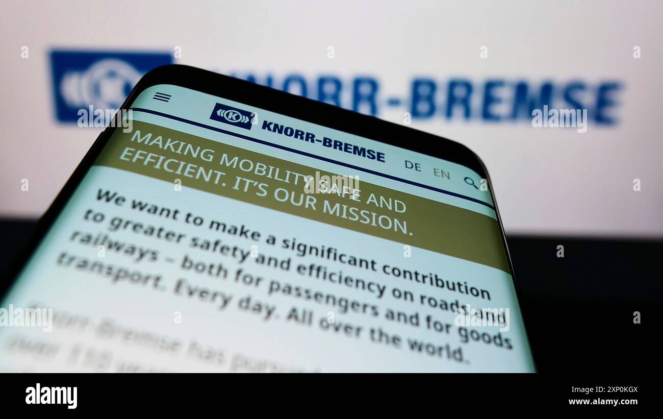 Stuttgart, Germany, 01-16-2022: Smartphone with webpage of German ...