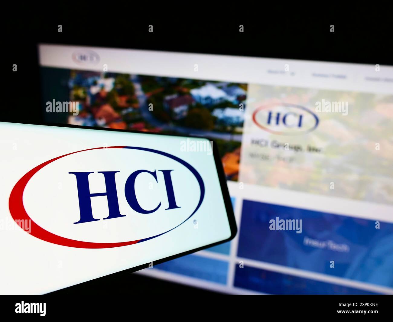 Stuttgart, Germany, 01-15-2022: Cellphone with logo of American ...