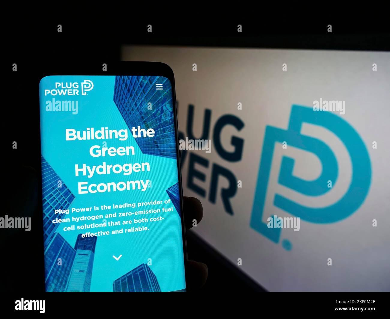 Stuttgart, Germany, 01-09-2022: Person holding smartphone with website ...