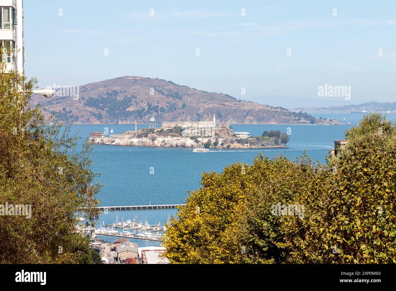 Alcatraz prison on the rock, San Francisco Bay, California, United ...