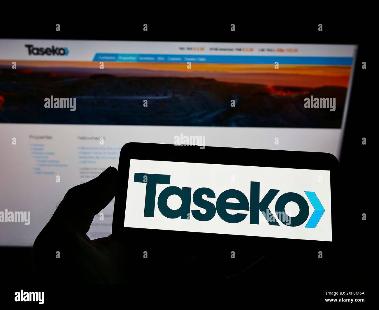 Stuttgart, Germany, 01-08-2022: Person holding smartphone with logo of ...