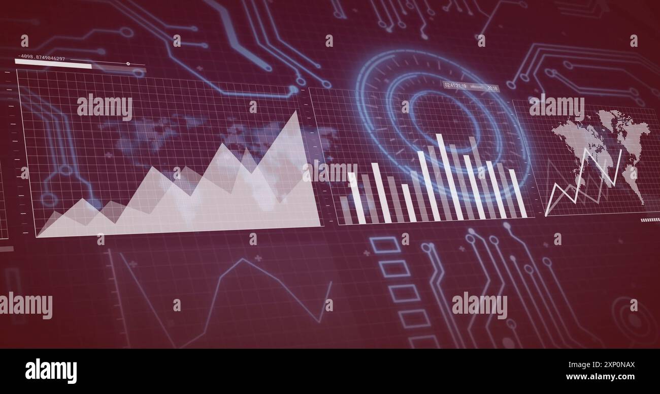 World map data charts graphs hi-res stock photography and images - Alamy