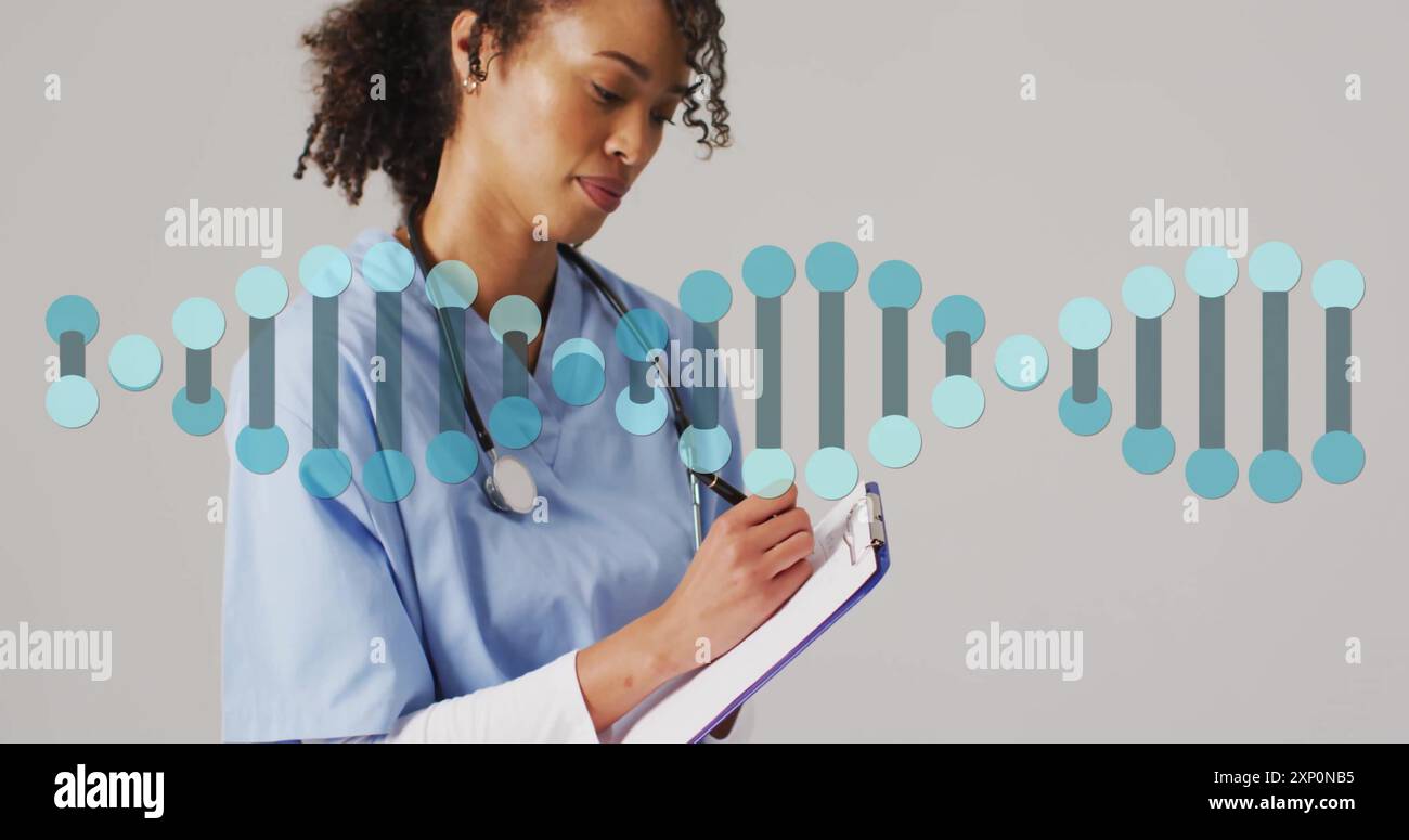 Genetic testing doctor writing on hi-res stock photography and images ...