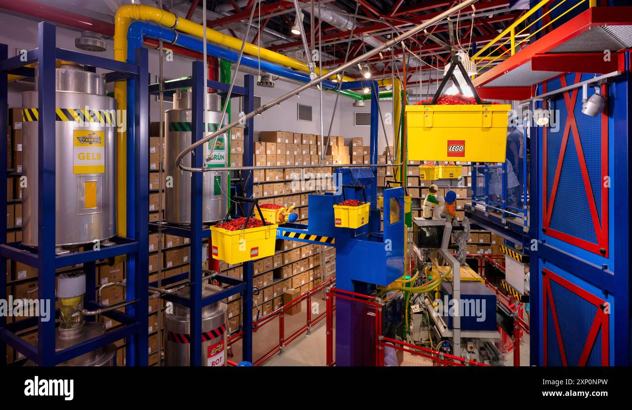 LEGO factory, granulate, transport, warehouse, production facility ...