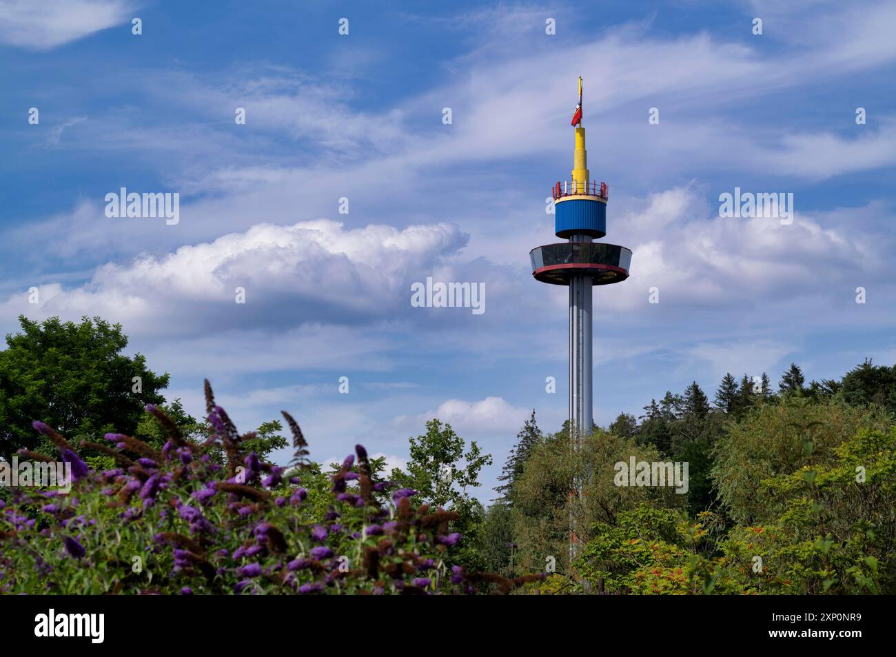 Observation tower, LEGOLAND theme park, Germany, Guenzburg, Bavaria ...