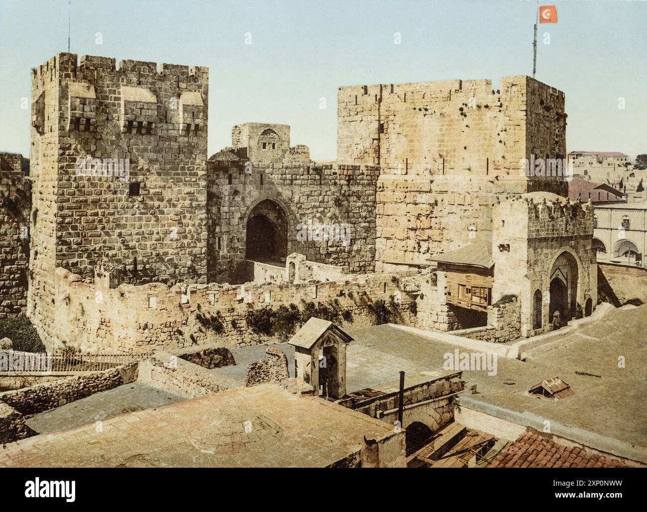 Tower of David, Jerusalem, Palestine, Israel, Holy Land, photochrome ...