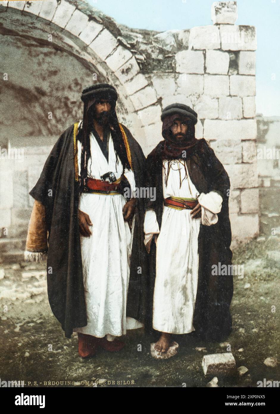 Bedouins, Palestine, Israel, Holy Land, photochrome print around 1890 ...