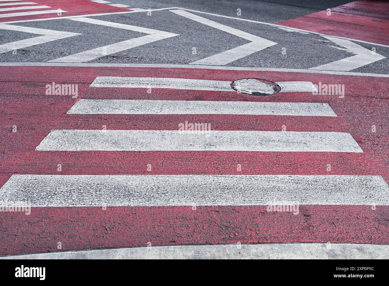 Pedestrian crossing Restricted area Stock Photo - Alamy