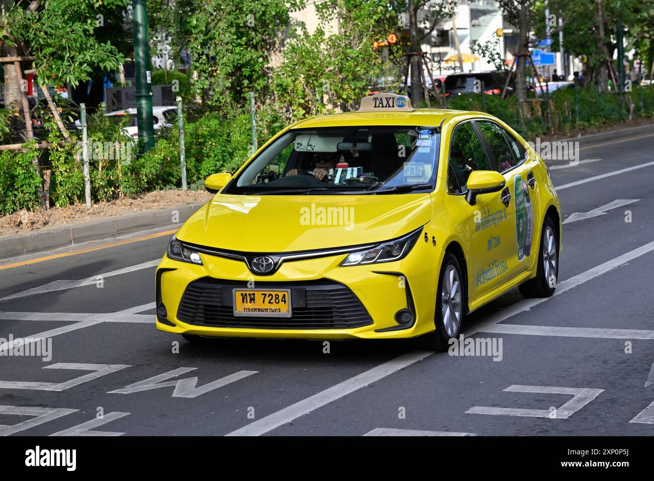 Road traffic Taxi Stock Photo - Alamy