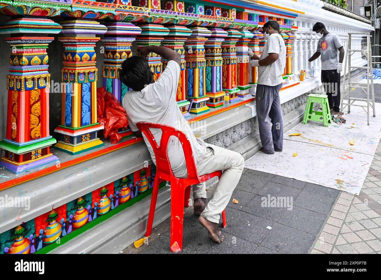 Temple wall painting Stock Photo - Alamy