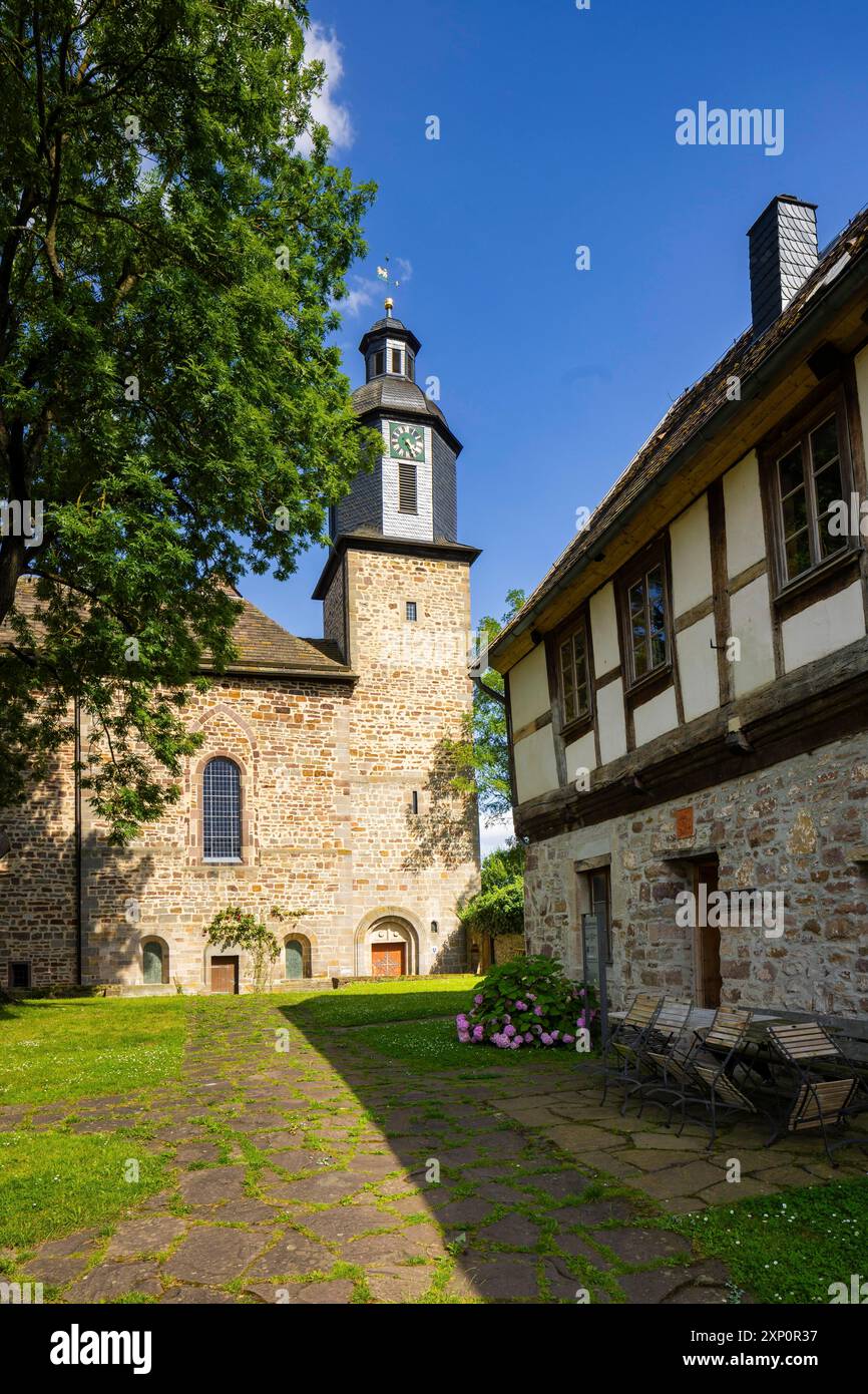 The Lippoldsberg Convent with the Church of St George and St Mary is a ...