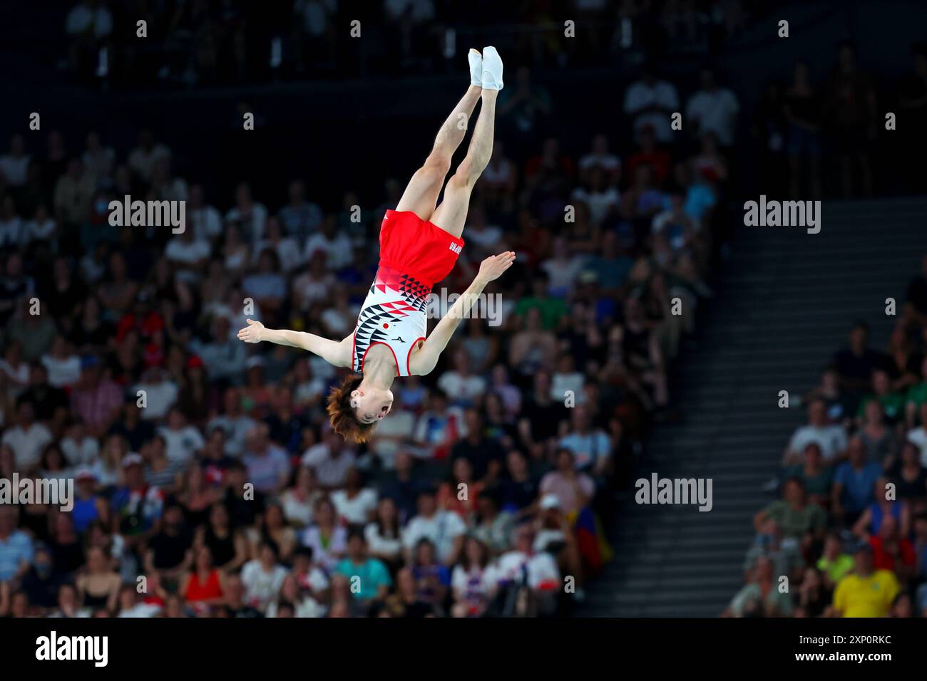 Paris, France. 2nd Aug, 2024. Ryusei Nishioka (JPN) Trampoline : Men's ...