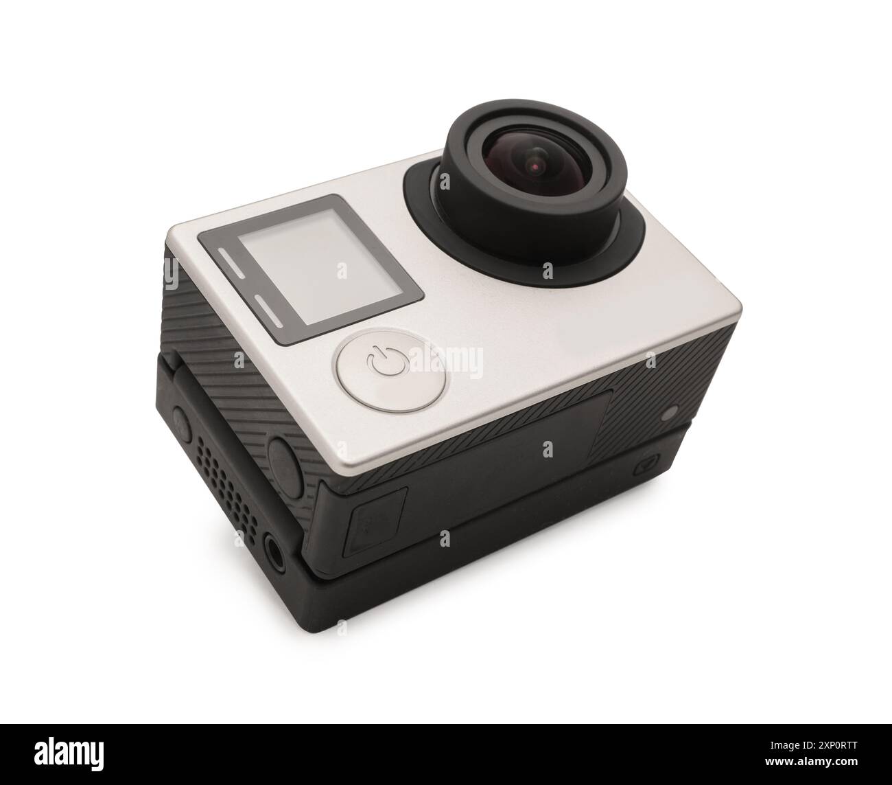 One modern action camera isolated on white Stock Photo - Alamy