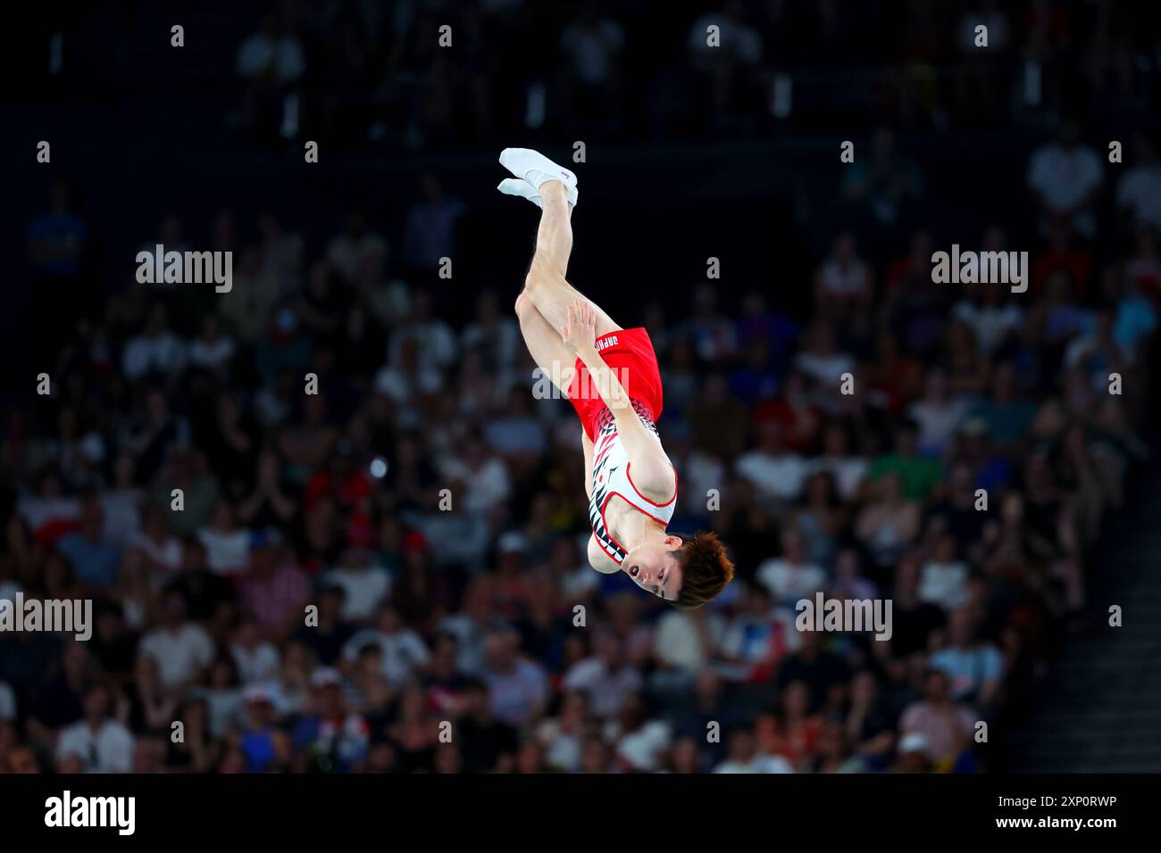 Paris, France. 2nd Aug, 2024. Ryusei Nishioka (JPN) Trampoline : Men's ...