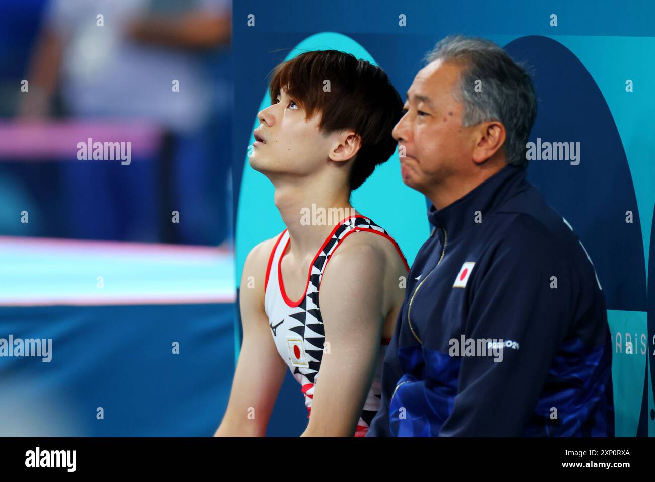 Paris, France. 2nd Aug, 2024. (L-R) Ryusei Nishioka, Norifumi Yamamoto ...