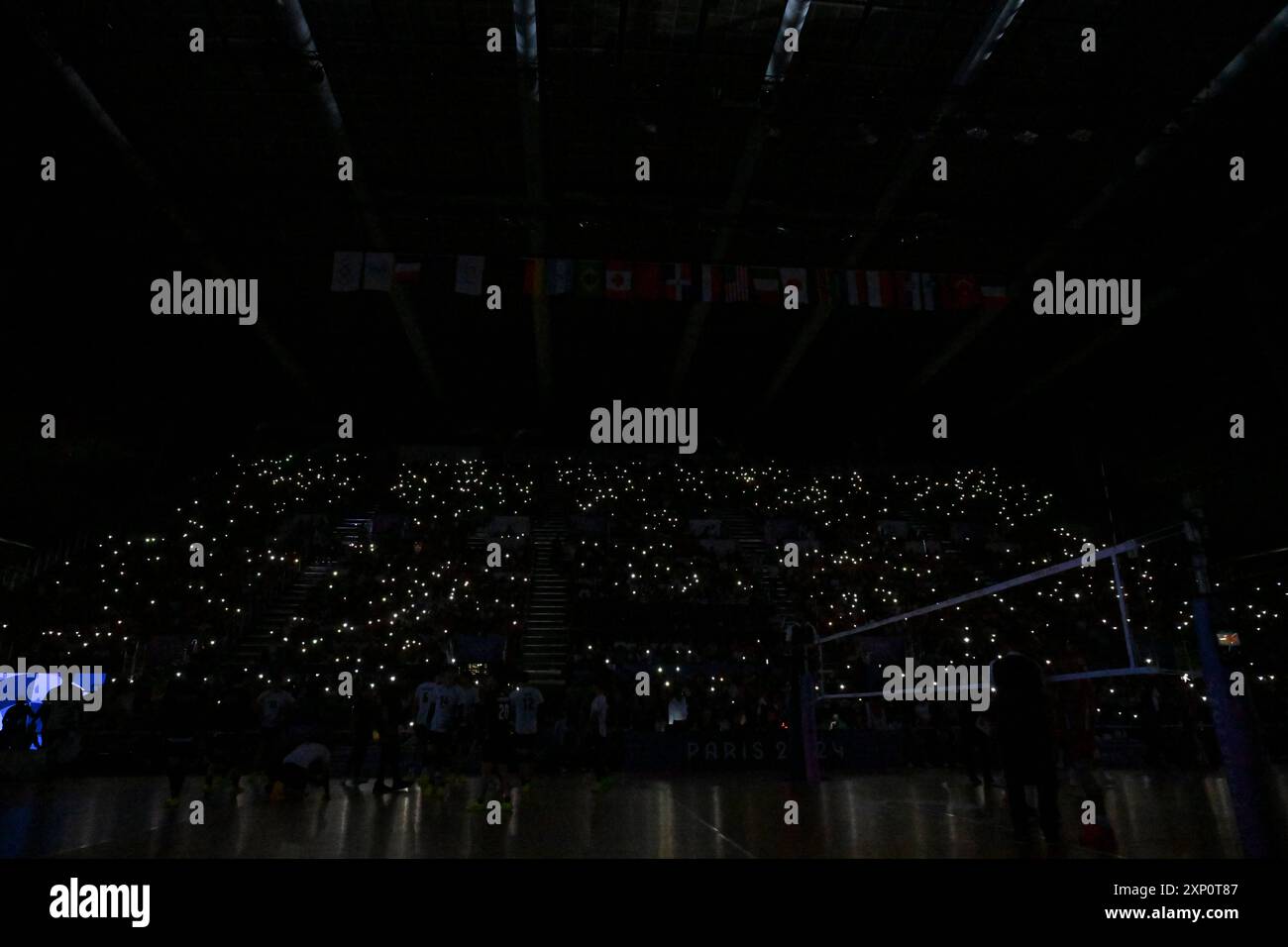 Volleyball mens preliminary round at paris south arena 1 hi-res stock ...
