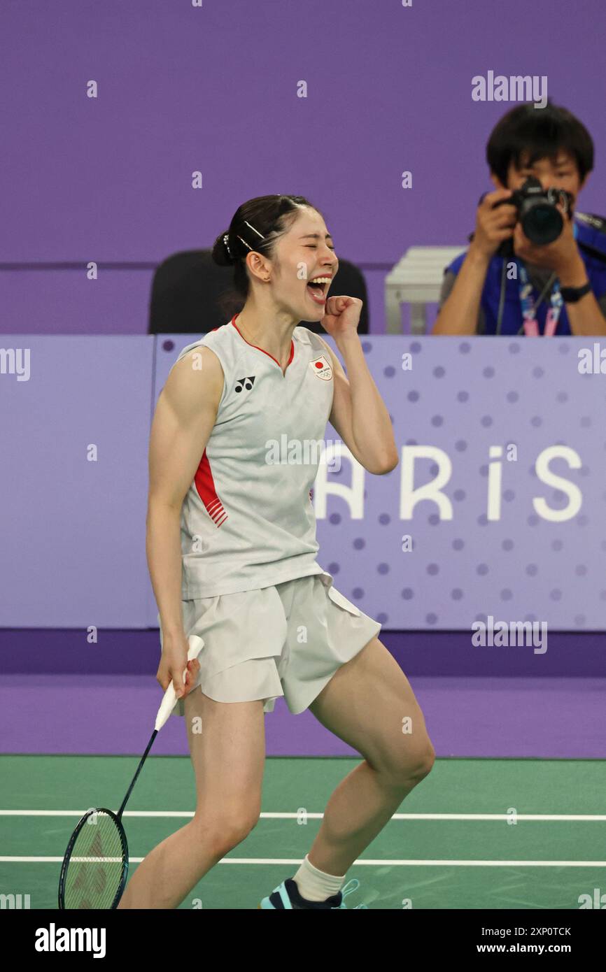 Paris, France. 2nd Aug, 2024. Chiharu Shida (JPN) Badminton : Women's ...